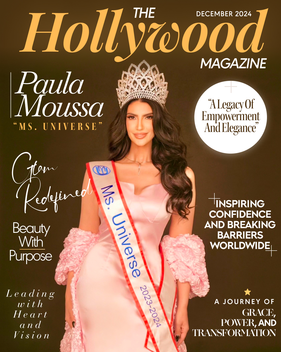 Paula Moussa - Ms. Universe - The Hollywood Magazine